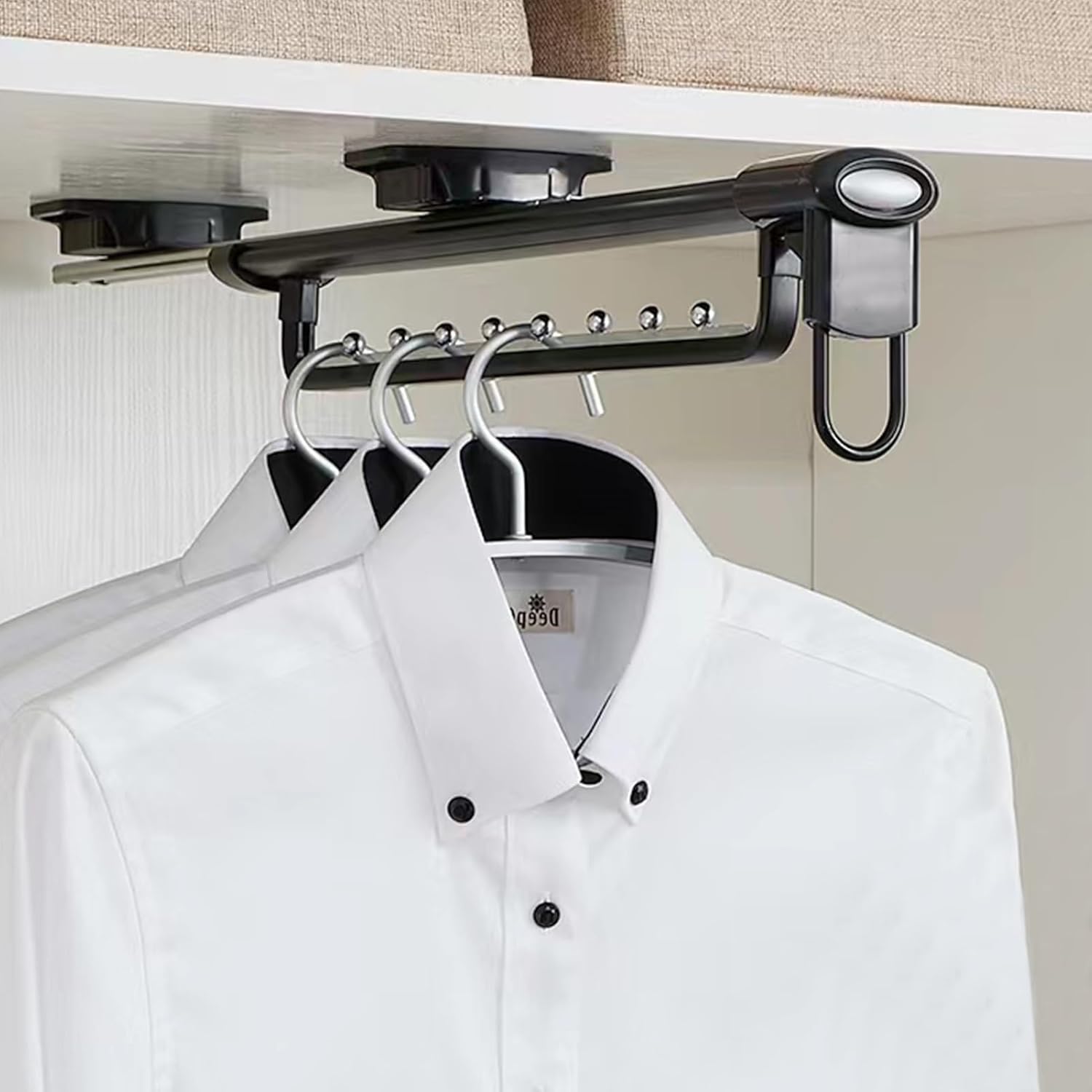 Amazon.co.jp: Retractable Closet Drawer Rod Wardrobe, Aluminum Alloy ...