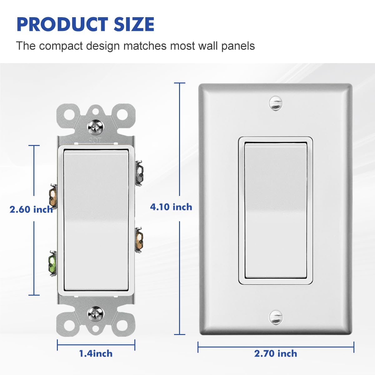 Snapklik.com : Micmi Single Pole Decorator Wall Light Switch, Paddle ...