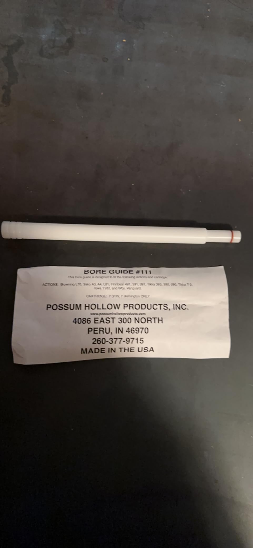 Amazon.com : Possum Hollow Products, Inc. Bore Guide #6 Rem, R77, Win ...