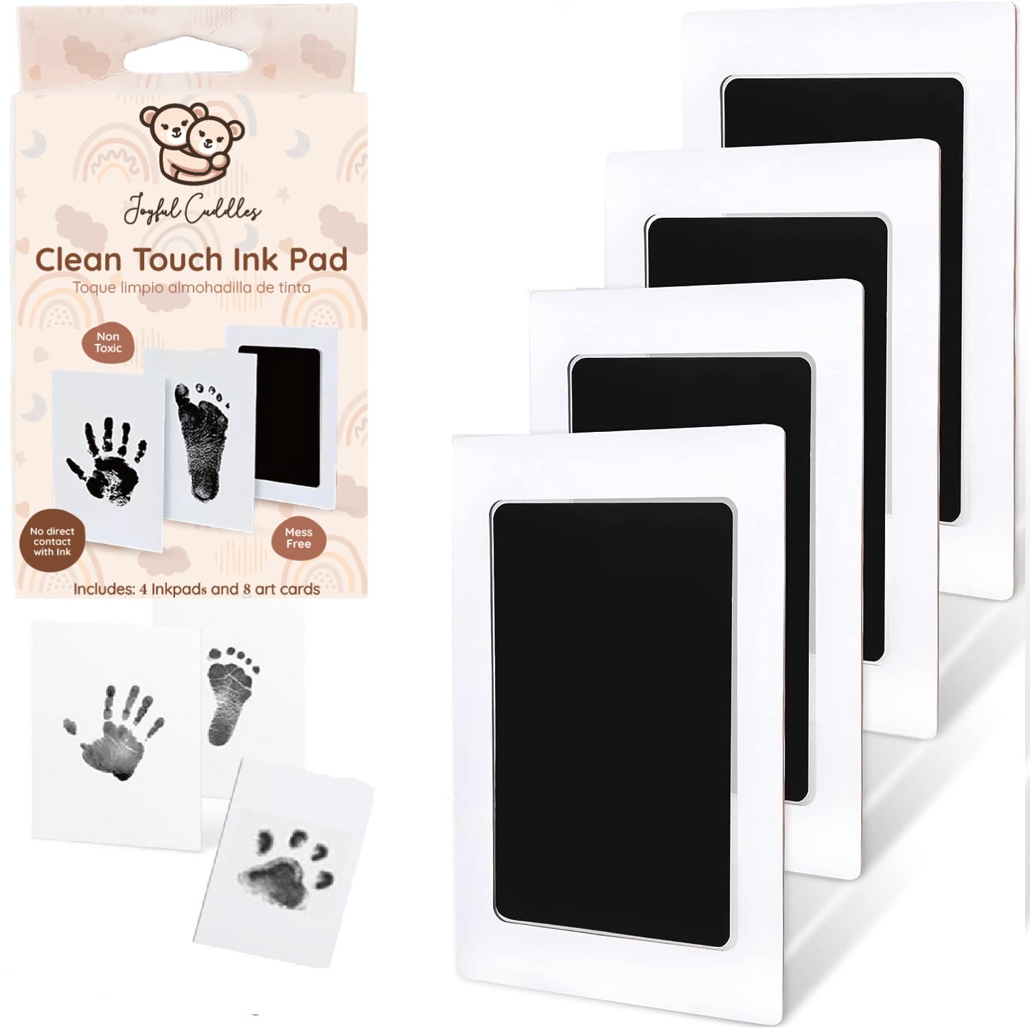 Amazon.com : Clean Touch Hand and Footprint Kit - Ink Pad for Baby Hand ...