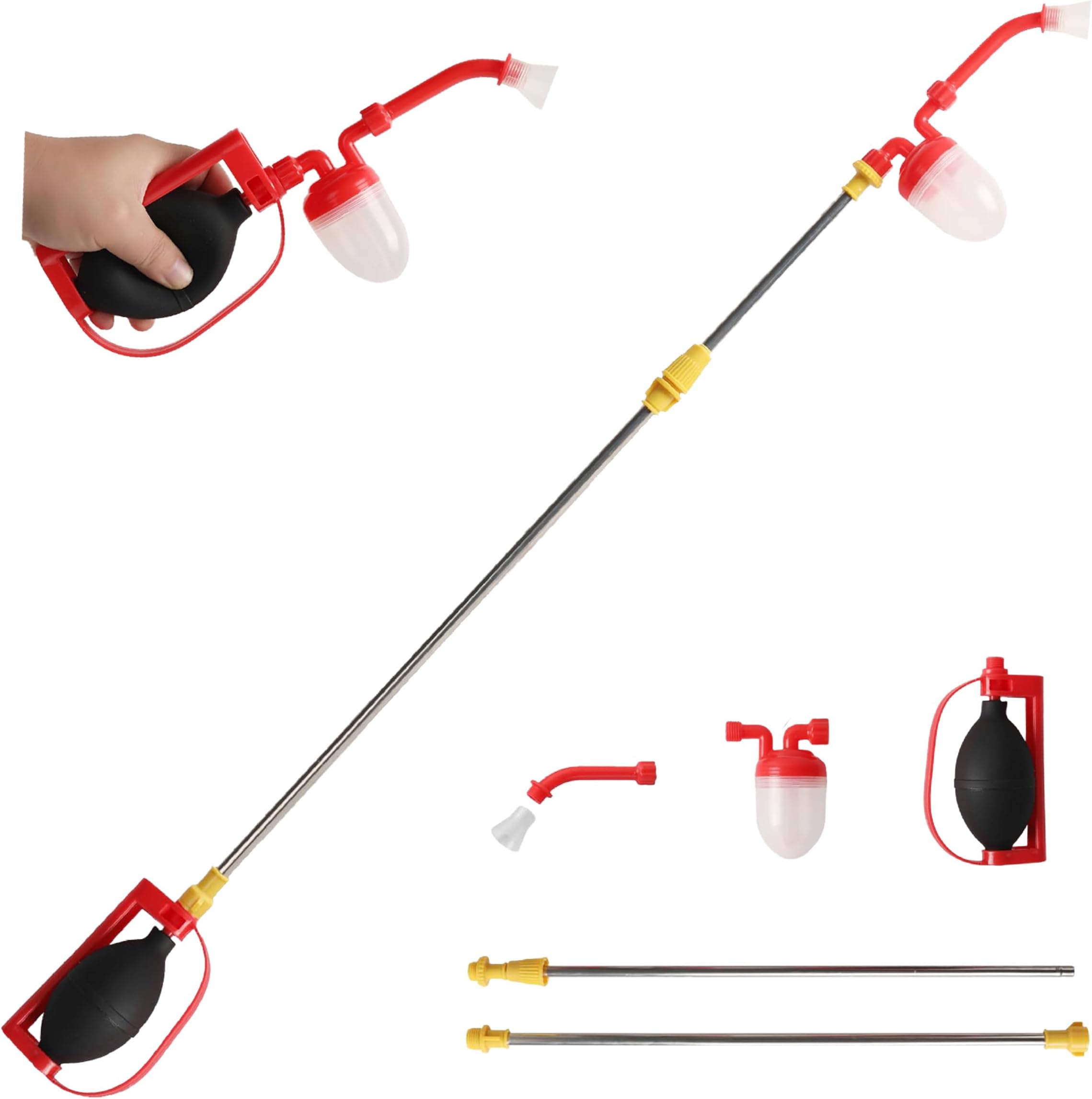 Amazon.com : Diatomaceous Earth Powder Duster, 43-inch 3-Stage Metal ...