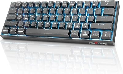 Amazon.com: Portable 60% Mechanical Gaming Keyboard, Wired Keyboard ...