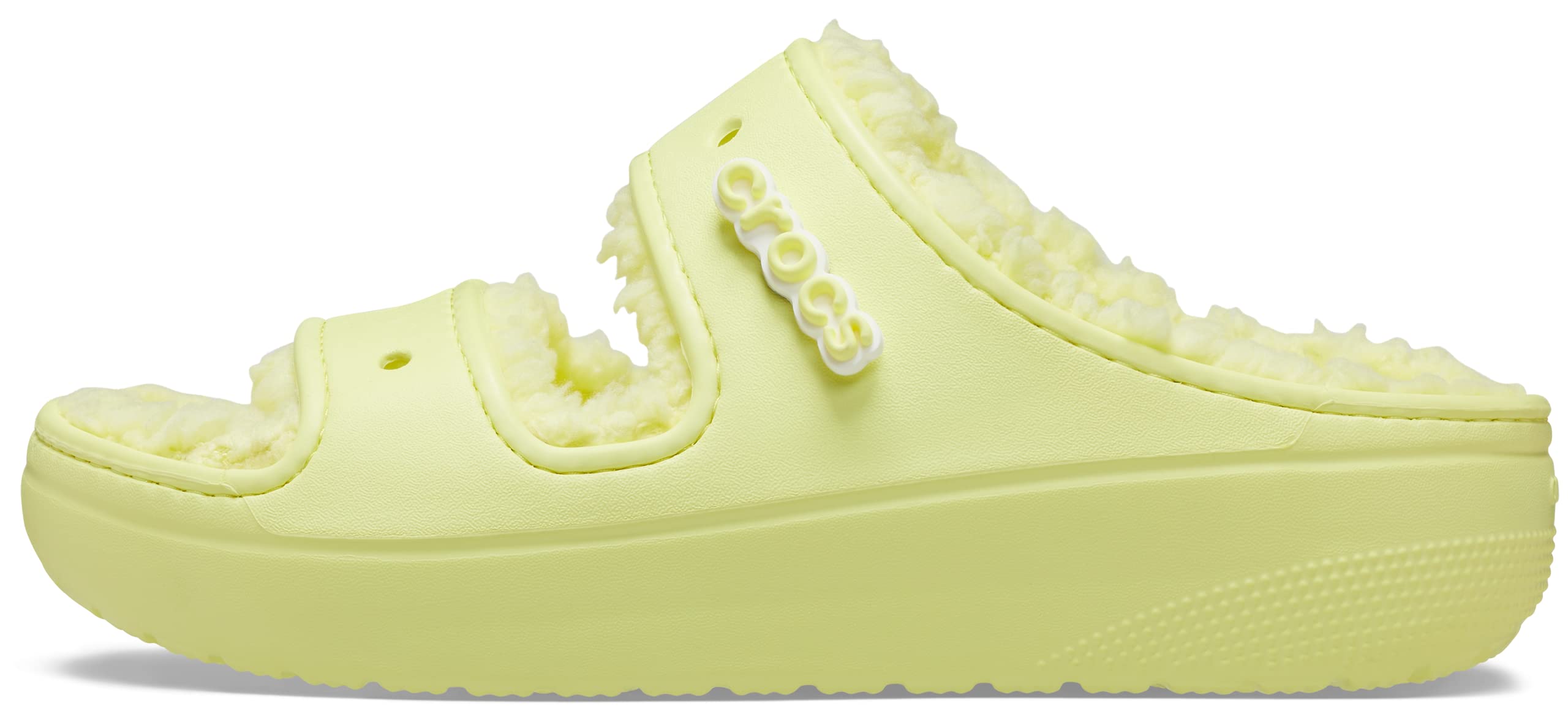 Amazon.com | Crocs Unisex-Adult Classic Cozzzy Platform Sandals | Fuzzy ...