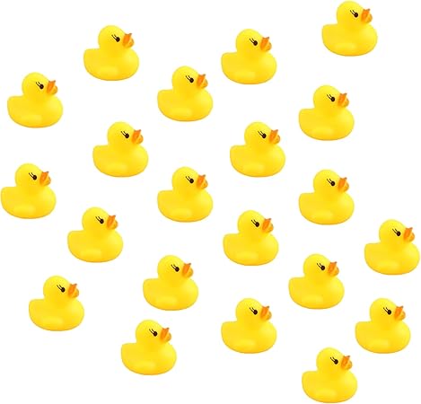20 Pcs Rubber Ducks, Bath Toys - Small Rubber Ducks for Kids Birthday ...