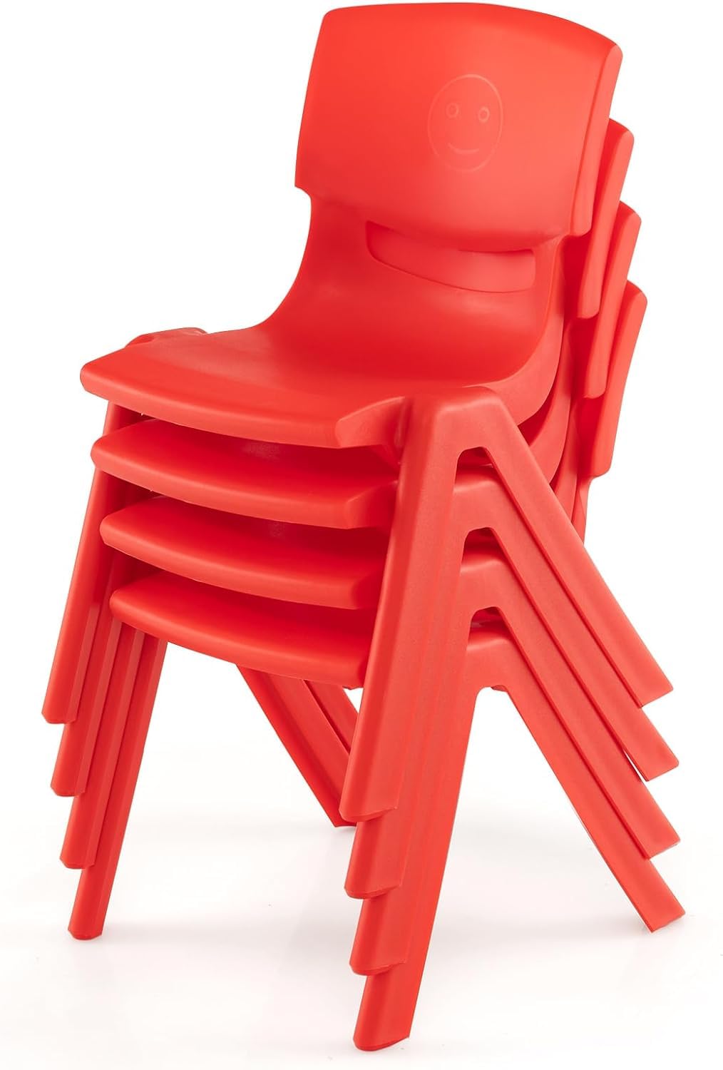 Snapklik.com : 4 Pack Premium 11" H Plastic Stackable School Chairs