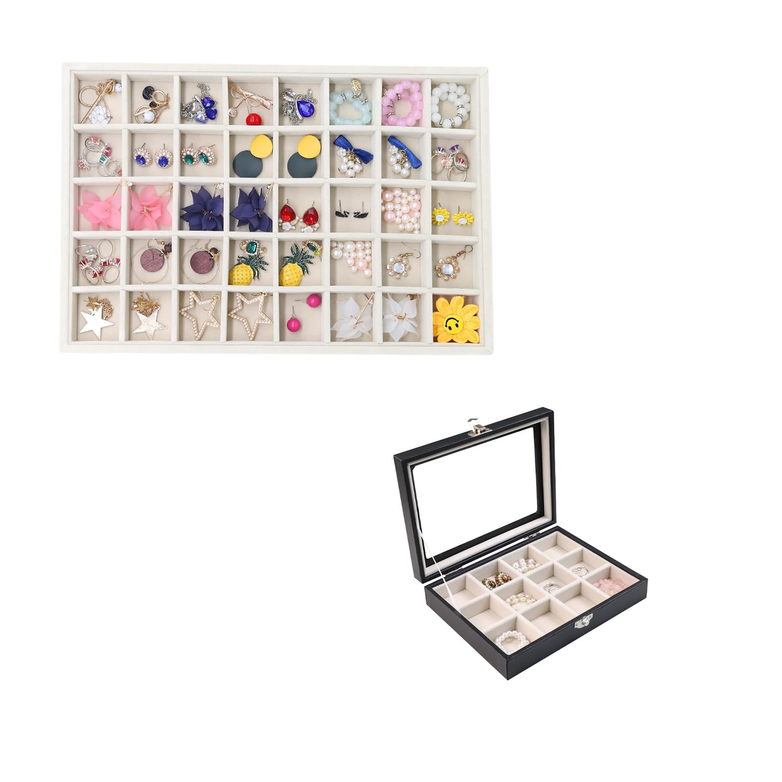 Amazon.com: Stratalife Earring Organizer Jewelry Box Cute Earring ...