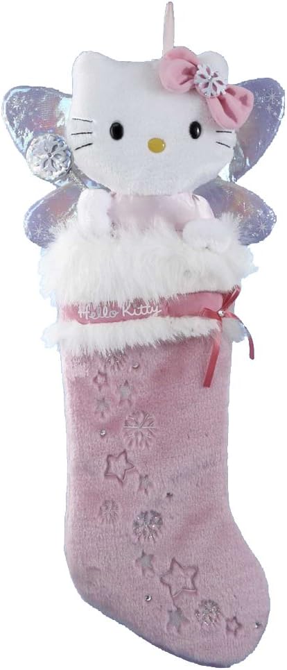Amazon.com: Hello Kitty Kurt Adler HK7903 Plush Head Stocking with ...