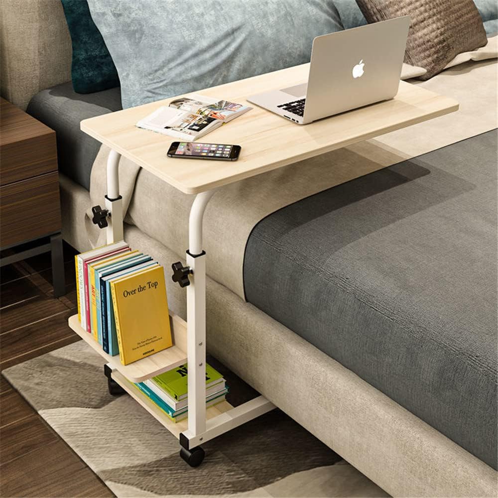 Amazon.com: WANLIAN Rolling Laptop Table Lap Desk for Laptop Rolling ...