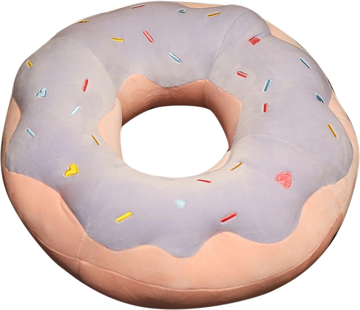 Amazon.com: ChezMax Round Donut Pillow 16 Inch, Soft Decorative Print ...