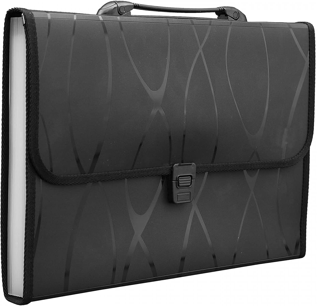 Amazon Brand - Solimo Plastic Expanding File Folder with 13 Pockets ...