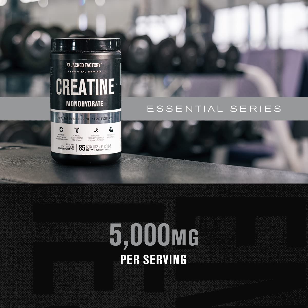 Snapklik.com : Jacked Factory Creatine Monohydrate Powder 425g ...