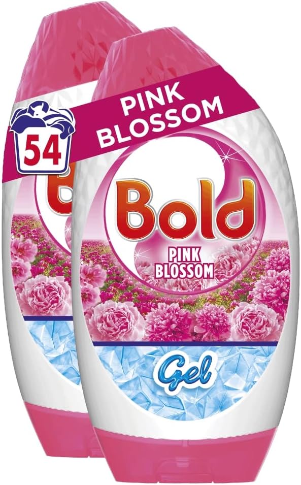 Bold Washing Liquid Gel 54 Washes, 2.1L, Pink Blossom : Amazon.co.uk ...