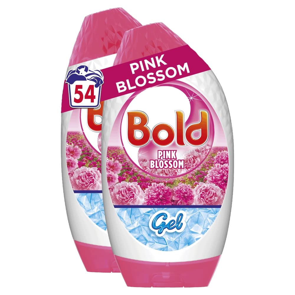 Bold Washing Liquid Gel 54 Washes, 2.1L, Pink Blossom : Amazon.co.uk ...