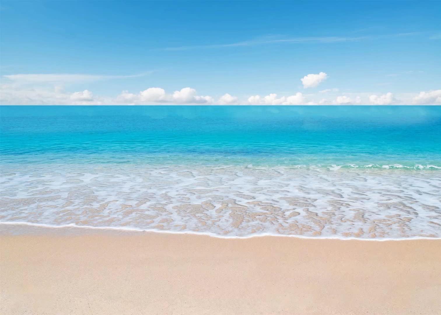 Amazon.com : BELECO 7x5ft Fabric Tropical Ocean Wave Backdrop - Summer ...