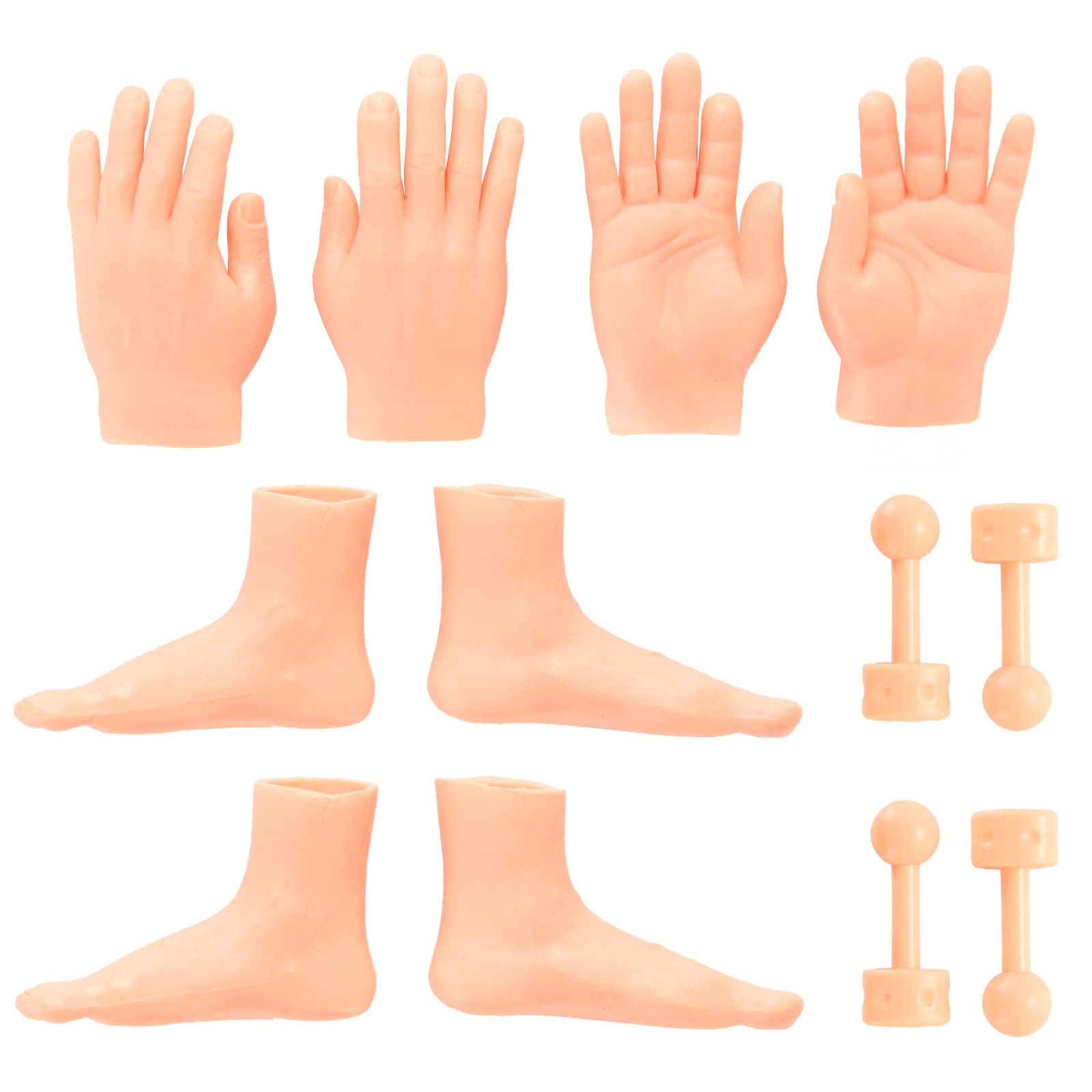 Buy DR DINGUS Tiny Hand & Feet Puppets - 4 of Each - Plus 4 Handles ...
