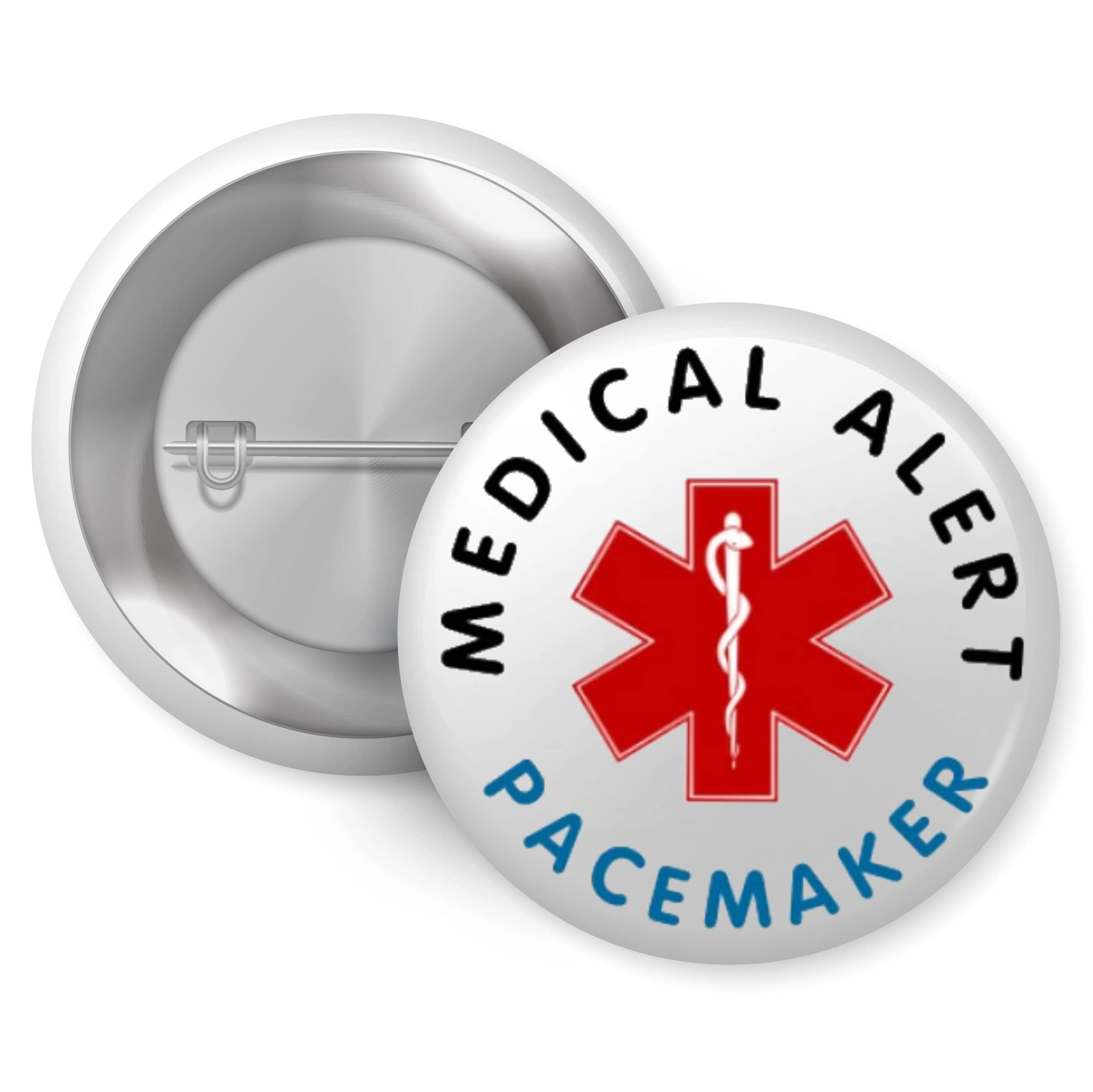 Pacemaker Medical Alert Logo Badge 1in 25mm : Amazon.co.uk: Fashion