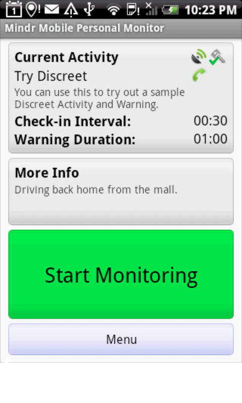 Mindr Mobile Personal Monitor - App on Amazon Appstore