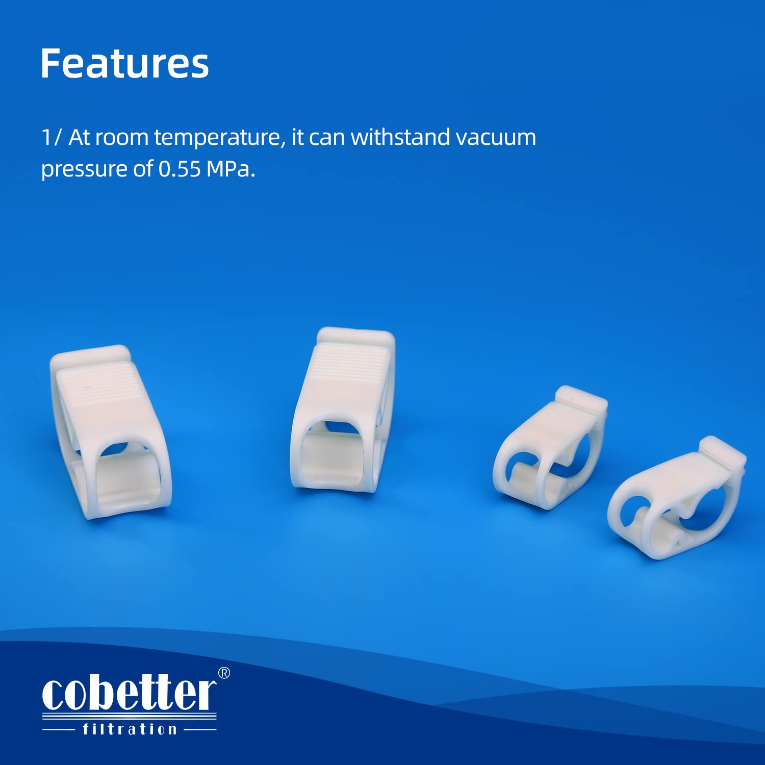 Snapklik.com : Plastic Tubing Clamp 1/4"- 1/2" OD Adjustable 50pcs ...