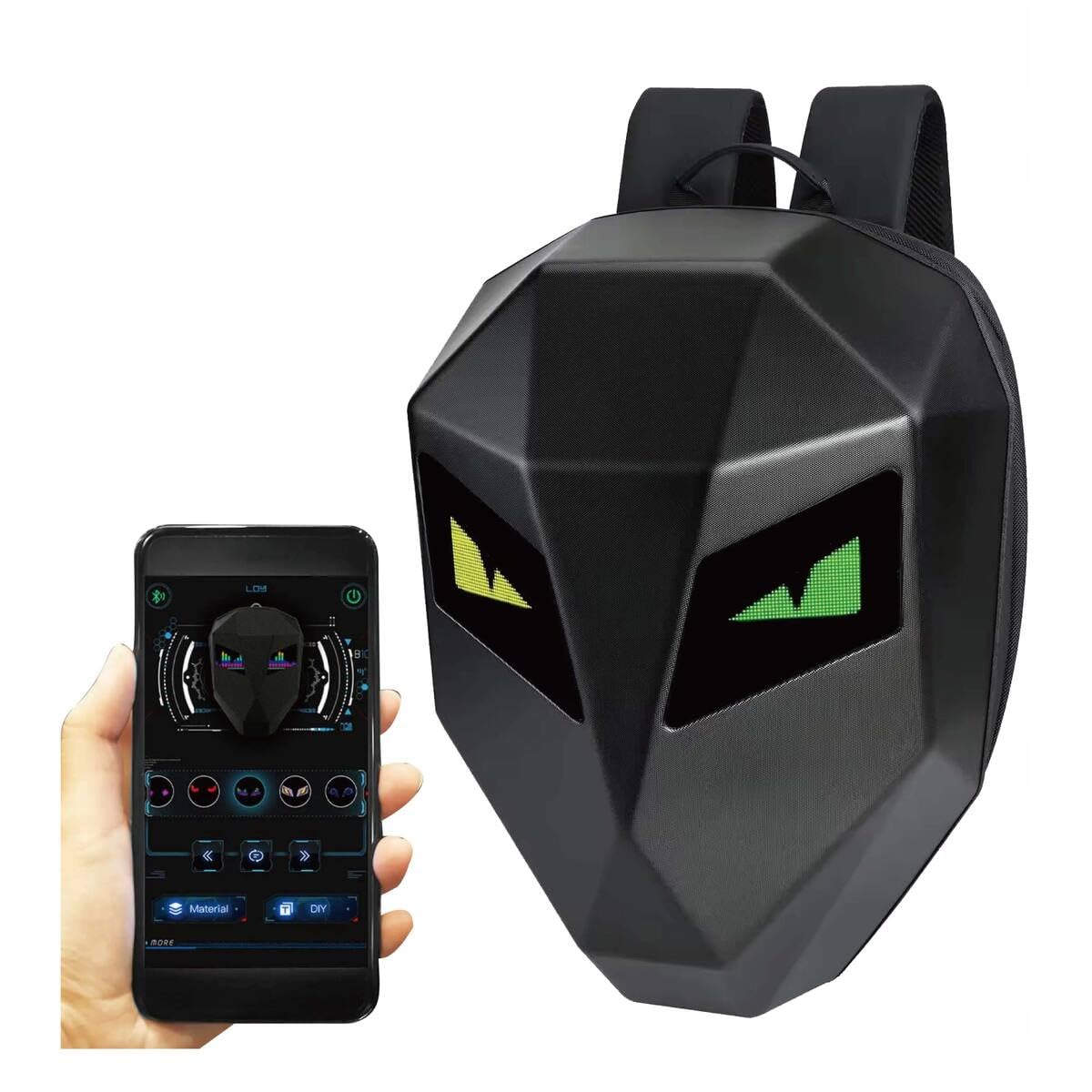 Amazon.co.jp: [Liberator Plus] LED パターン作成可 バイク ツーリング リュック LED イルミネーション ロードバイク リュック プロテクター バイク ...