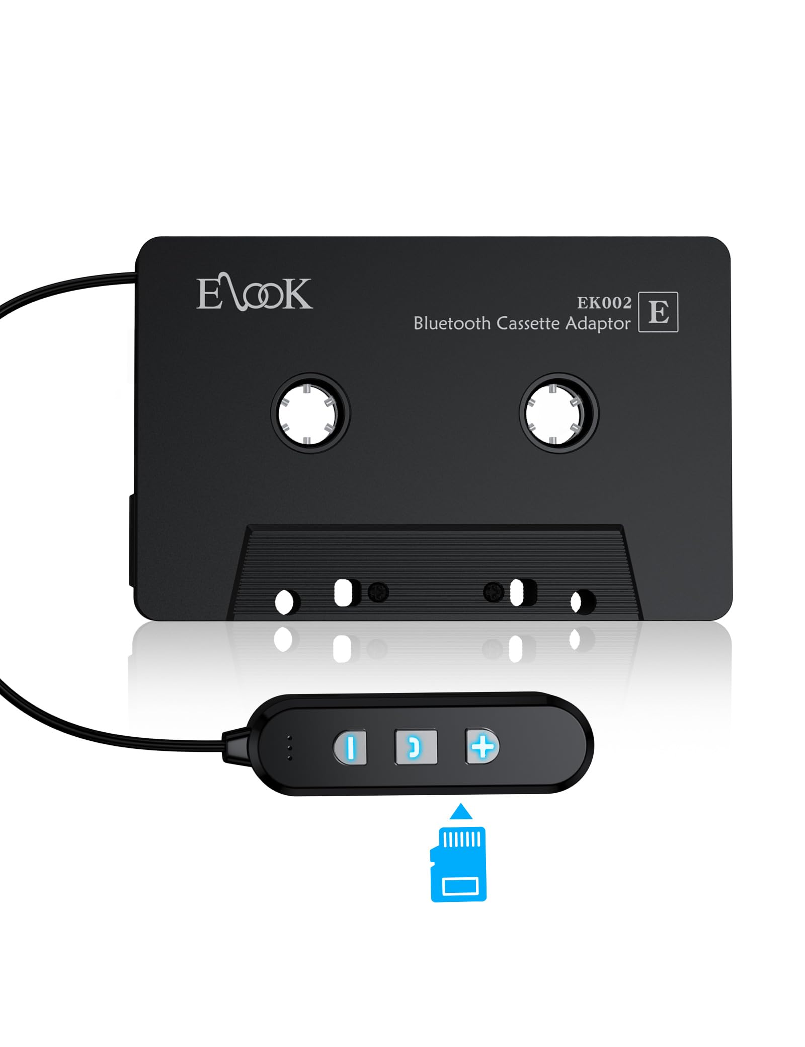 Amazon.com: Elook Cassette to Bluetooth Adapter for Car with Micro SD ...