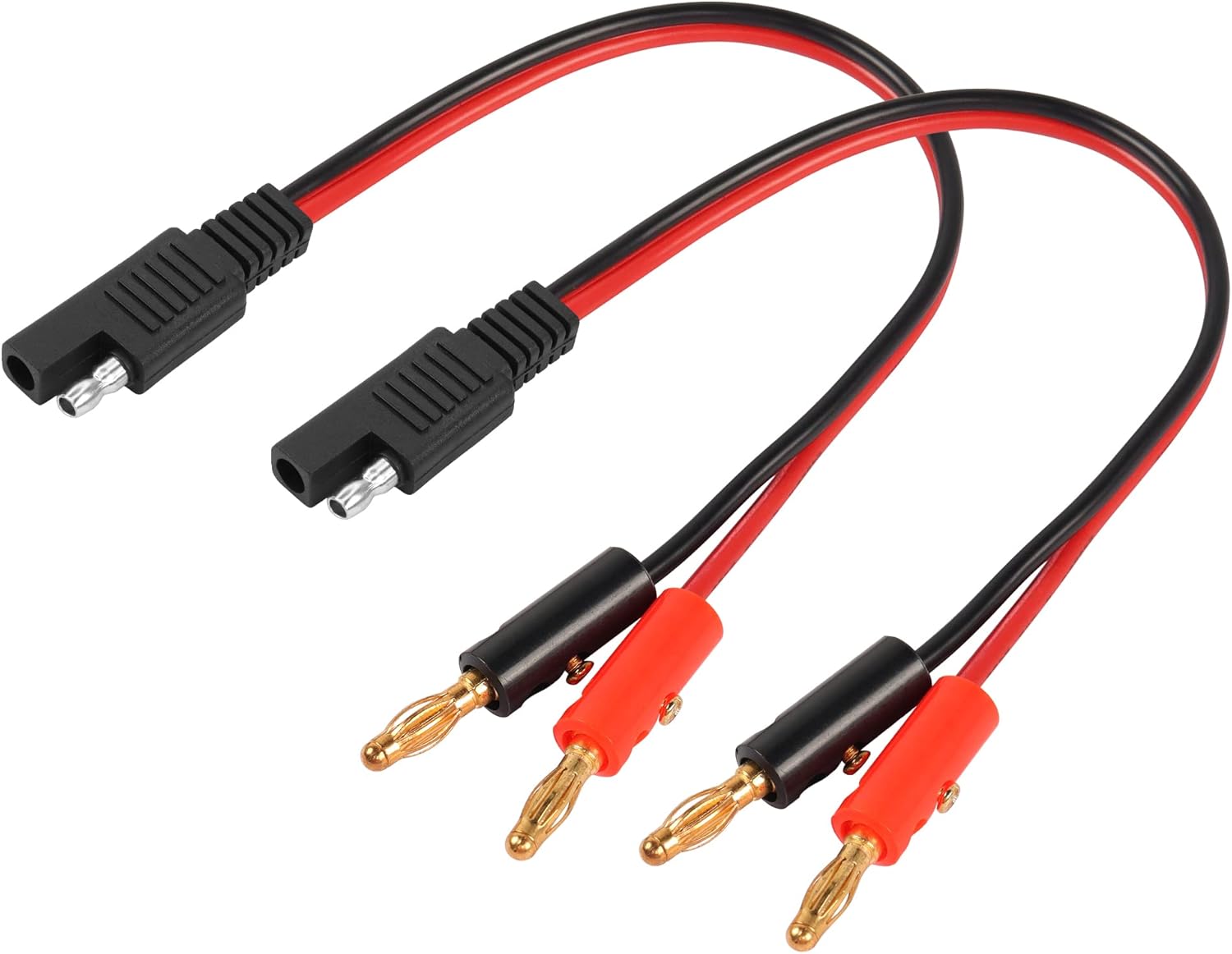 Amazon.com: PNGKNYOCN SAE Connector to 4mm Banana Plugs Adapter Cable,2 ...