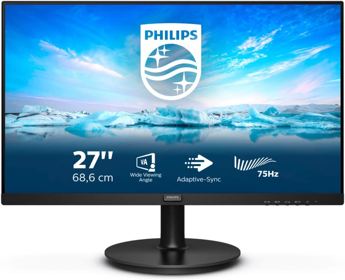 Philips 241E1SC 24" Monitor Curvo AMD Freesync 75 Hz LED VA FHD, 4ms, 3 ...