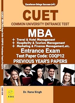 Buy CUET MBA ( Test Paper Code- COQP12 ) Entrance Exam Previous Year ...