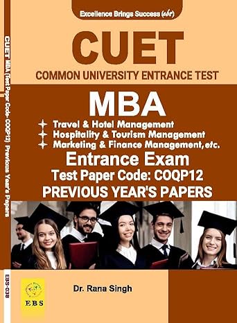 Buy CUET MBA ( Test Paper Code- COQP12 ) Entrance Exam Previous Year ...