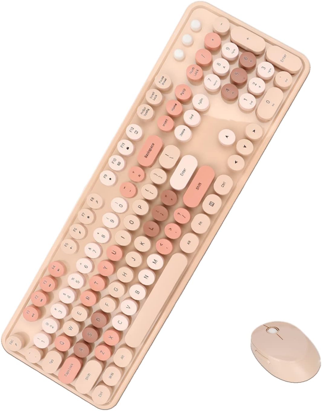 Amazon.com: Wireless Keyboard and Mouse, KOOTOP Cute Keyboard and Mouse ...