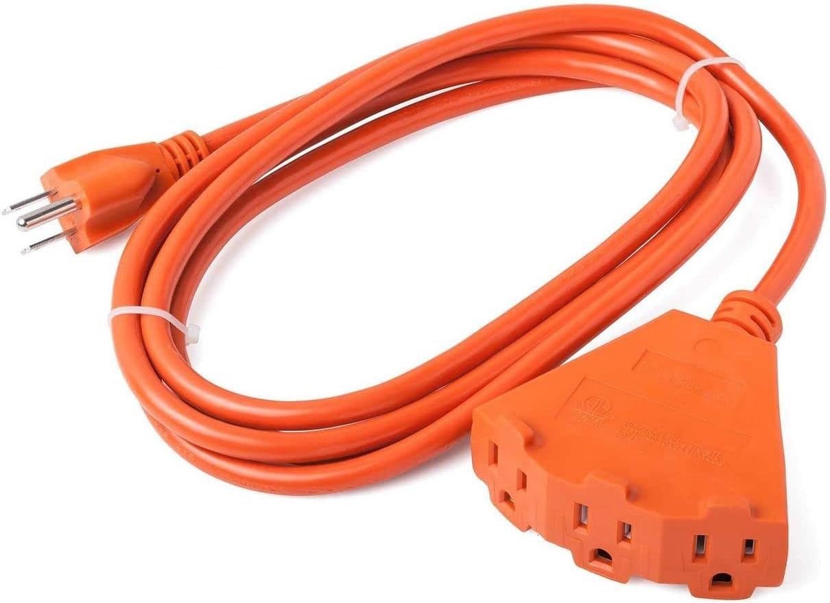 ClearMax 3 Power Outlet Extension Cord Lighted SJTW 16AWG Heavy Duty ...