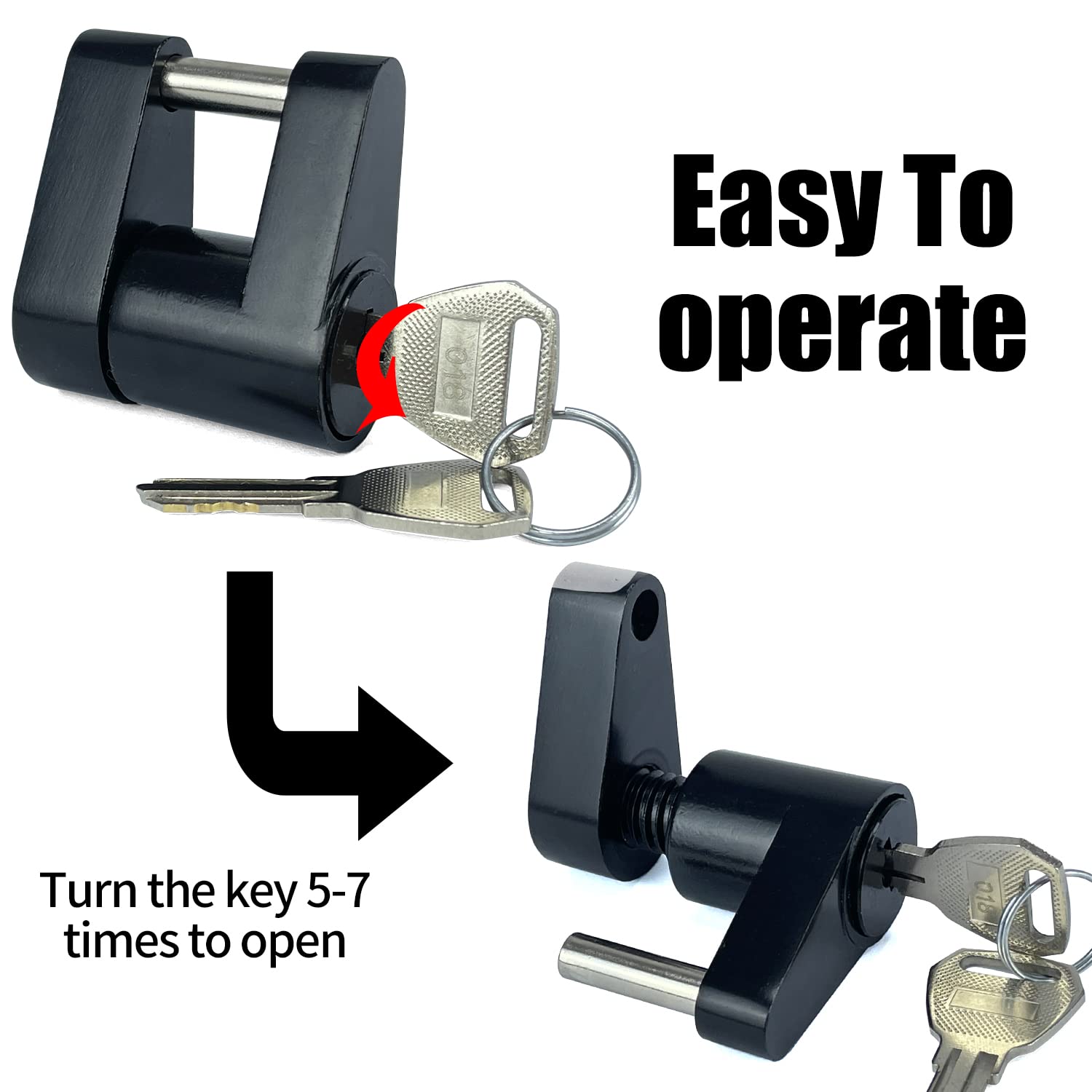 Snapklik.com : Sutekus Trailer Coupler Lock, Dia 1/4 Inch, 3/4 Inch ...