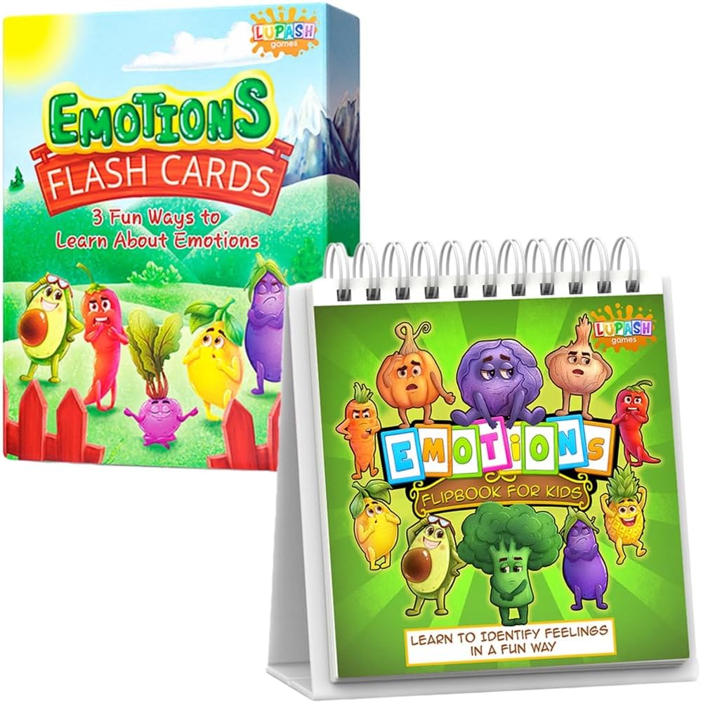 Amazon.com: Emotion Cards for Kids - Feelings Flashcards Help Develop ...