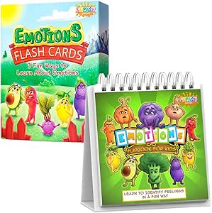 Amazon.com: Emotion Cards for Kids - Feelings Flashcards Help Develop ...