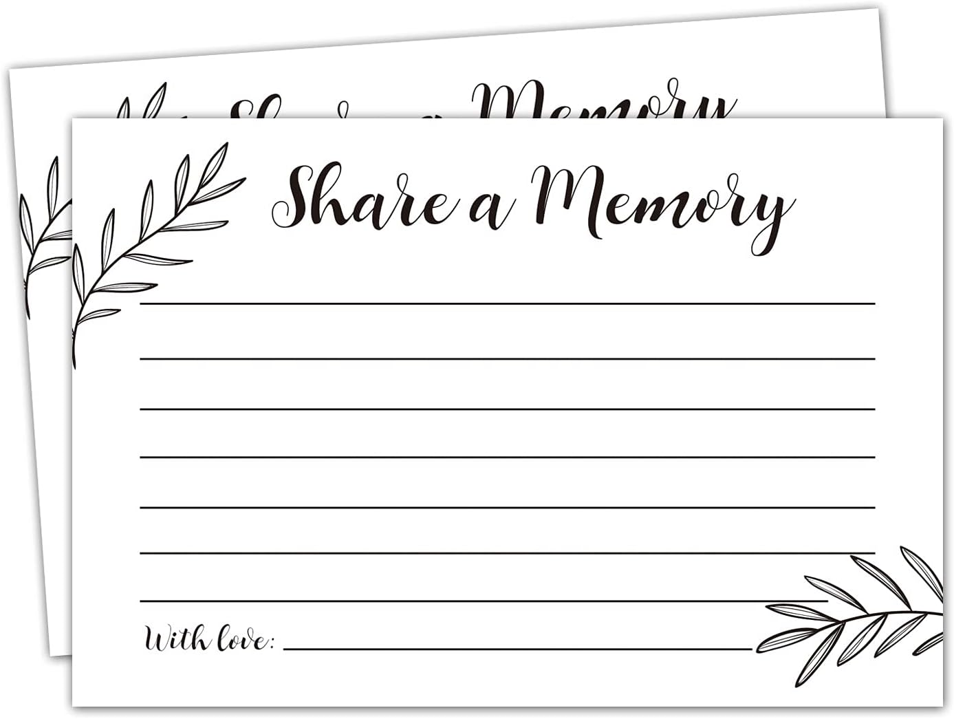 Amazon.com: Share a Memory Cards, 50 Cards, Memory Card for Celebration ...