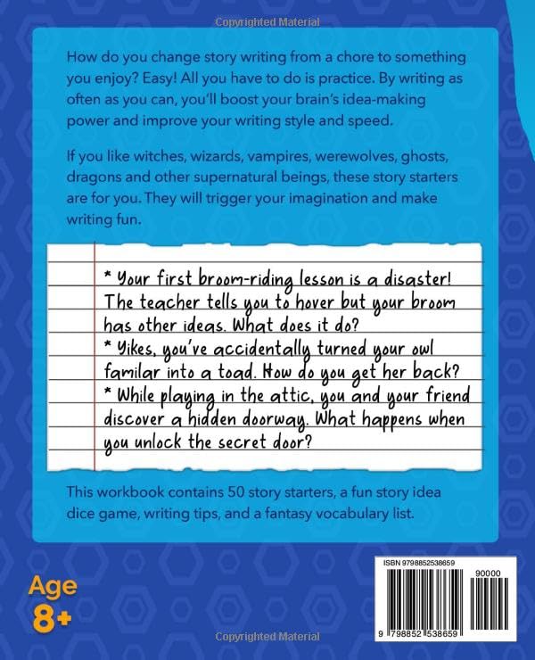 Fantasy Writing Prompts for Kids and Teens, Grades 3-7: A Creative ...