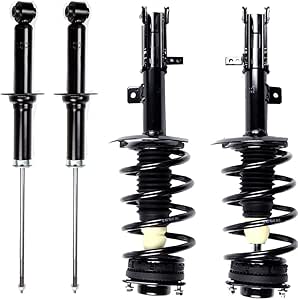 Amazon.com: ECCPP Complete Struts Spring Assembly Front and Rear Struts Shock Coil Spring Fit ...
