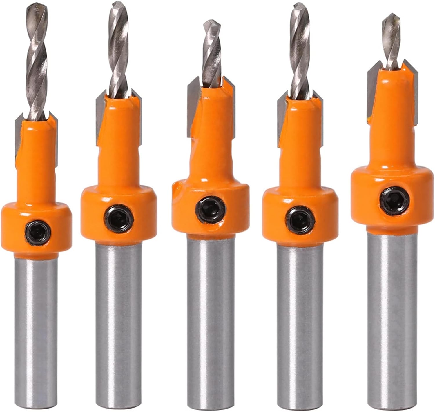 Amazon.com: PIKIS 2pcs Woodworking Counterbore Taper Hole Drill Alloy ...