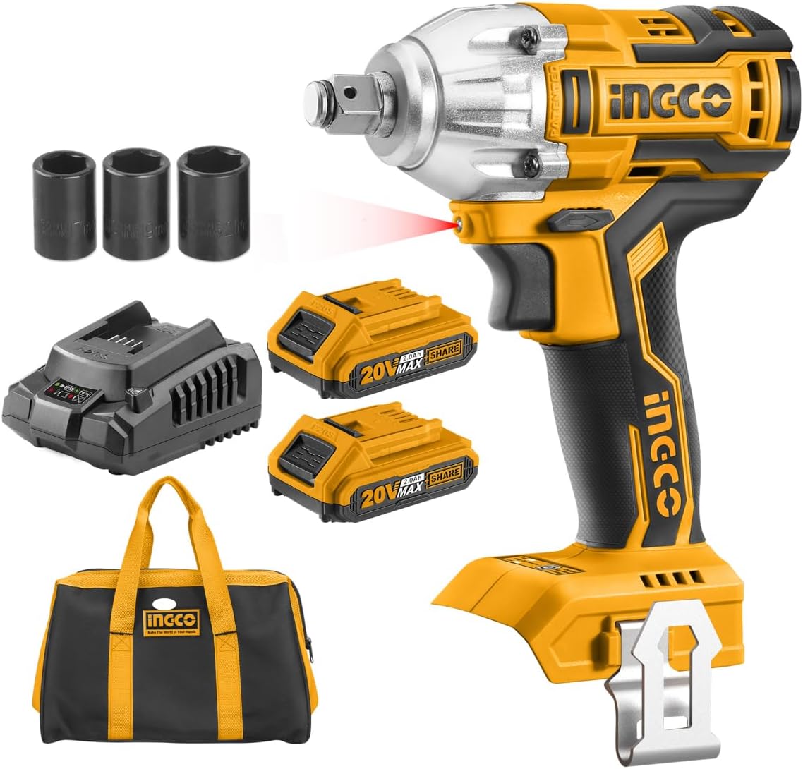 Uaoaii 1000Nm(738ft-lbs) Cordless Impact Wrench High Torque, 1/2 Power ...