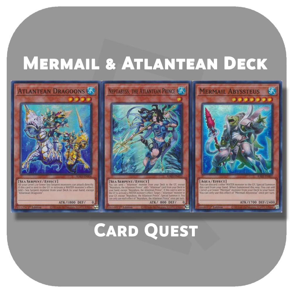 Amazon.com: Complete Custom Deck for Yu-Gi-Oh! - Mermail & Atlantean ...