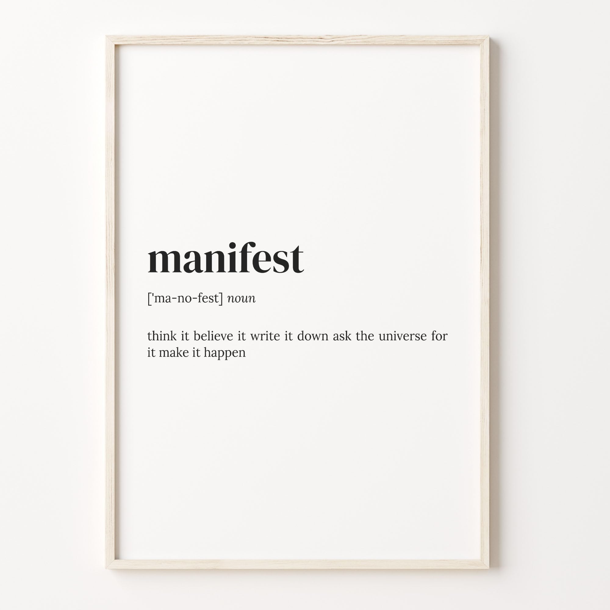 Manifest Print