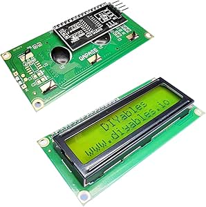Amazon.co.jp: DIYables LCD I2C 1602 Arduino、ESP32、ESP8266、Raspberry Pi用 2個 : パソコン・周辺機器