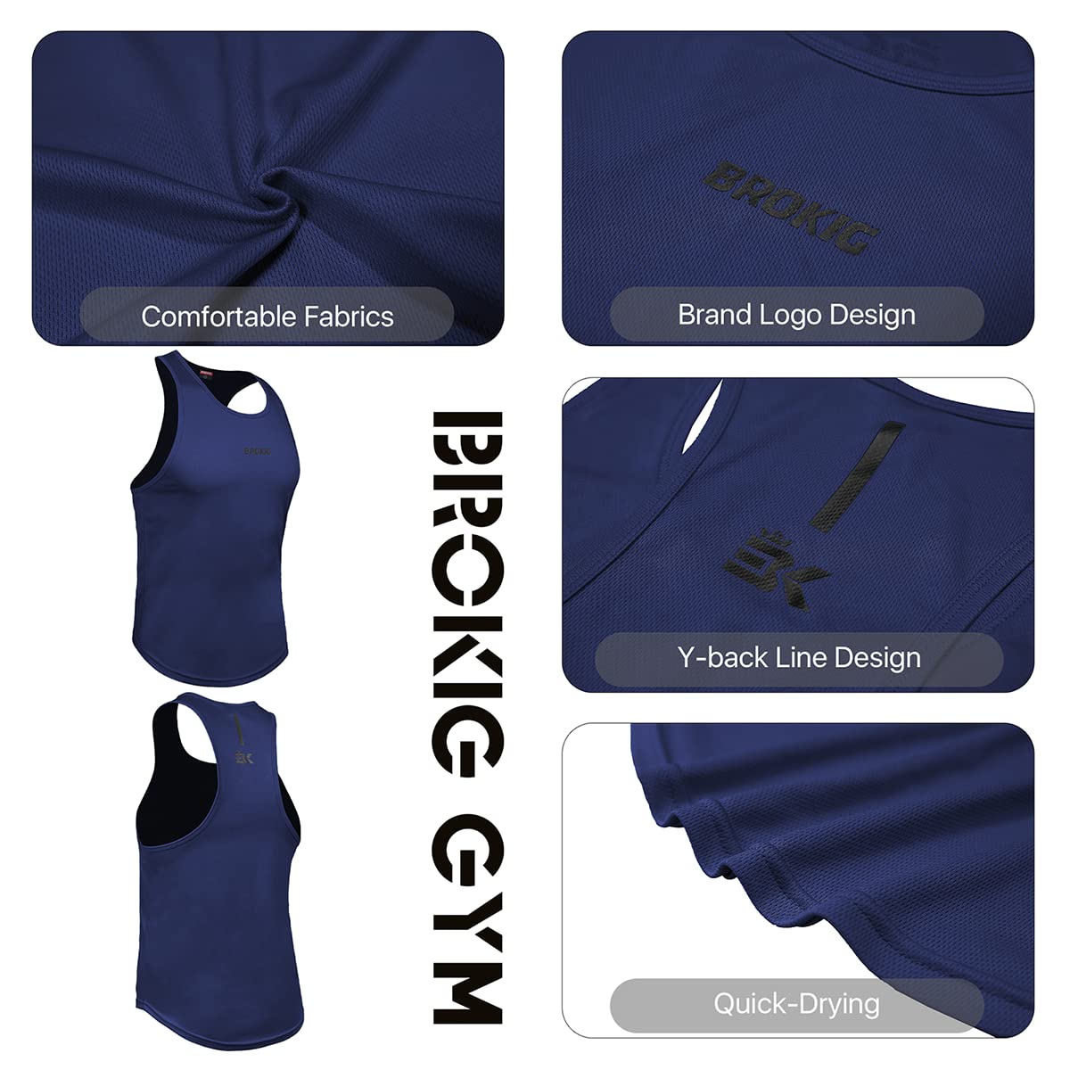 Snapklik.com : BROKIG Mens 2 Pack Lightweight Stringer Tank Tops ...