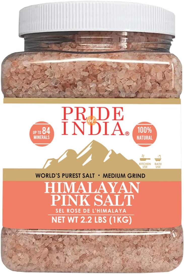 Amazon.com: 52USA Himalayan Pink Salt, Fine Grain, 39oz (2.4 LB), Pink ...