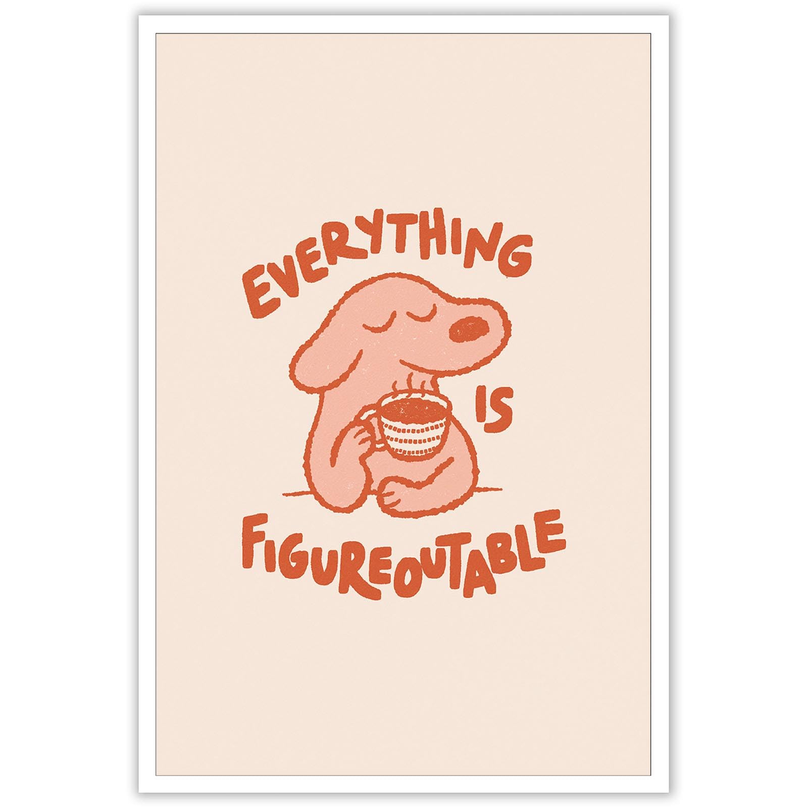 Amazon.com: Funny Dog Poster Everything Is Fine Positive Quotes Wall ...