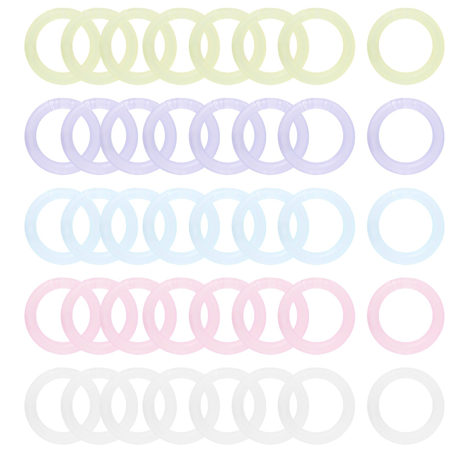 Amazon.com : 100 PCS Binder Rings, NEWEST Loose Leaf Binder Rings 1/2 ...