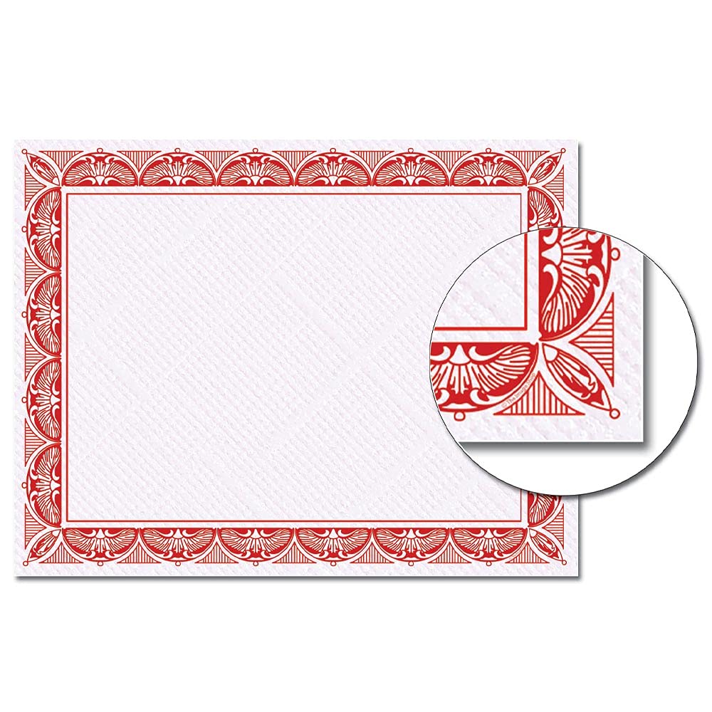 Red Award Certificate Border