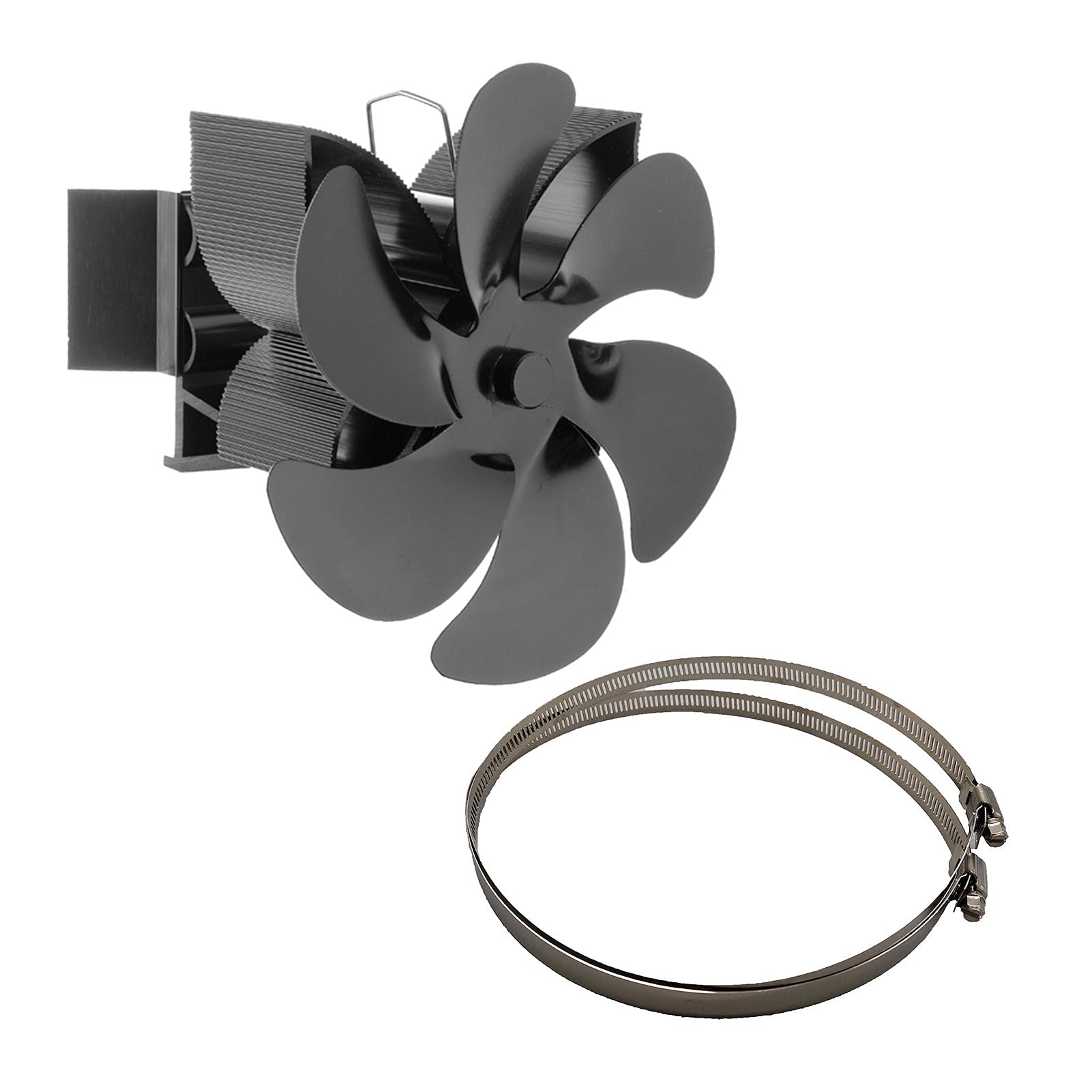 Buy Makluce Wood Stove Fan, 6-Blade Fireplace Fan Heat Powered, Thermal ...