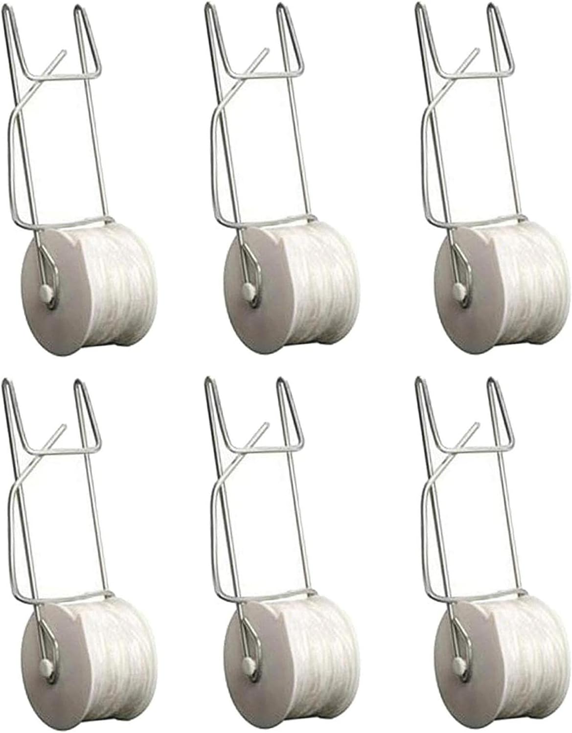 6pcs/sets Tomato Trellis Roller Hooks with 15m Twine, Vegetable Support ...