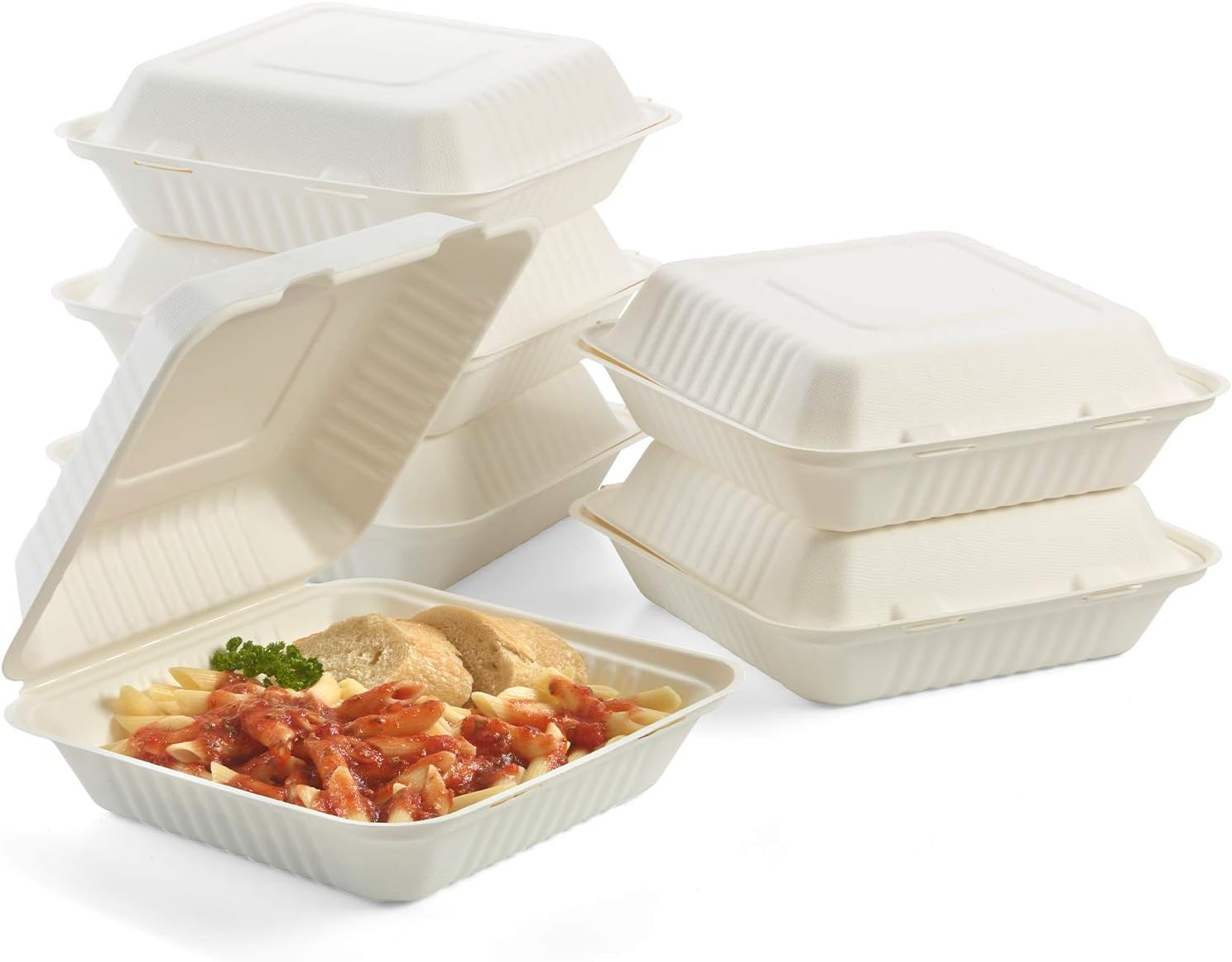 Amazon.com: Hefty Hefty Foam Compartment 9" Hinged Lid Tray (100Count ...