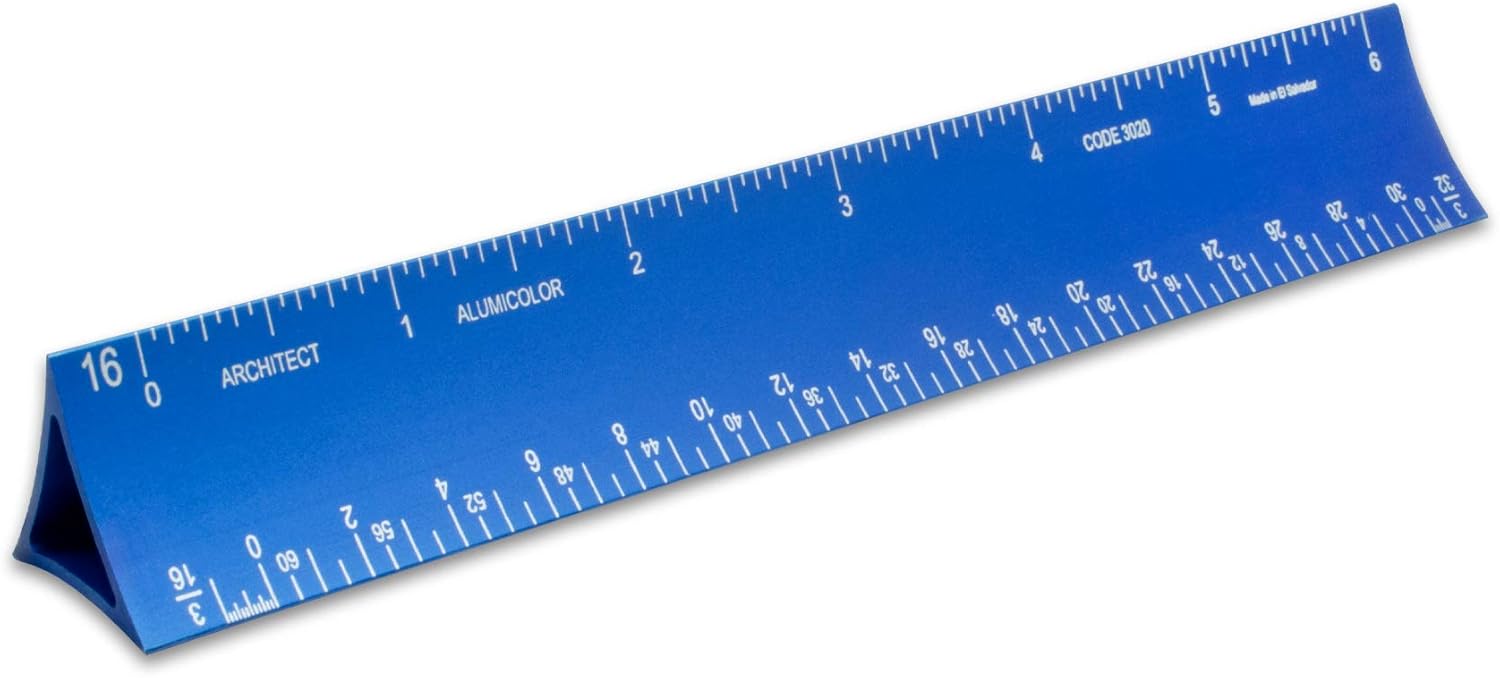 Amazon.com: Alumicolor 6-inch Aluminum Architect Hollow Scale for ...